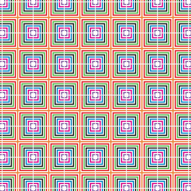 Checkered Retro Pop Art Color Squares Geometric Pattern Stock Vector ...