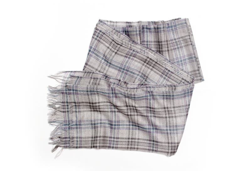 Man in Checkered Scarf and Top Hat Staring at a Subject Stock Image ...