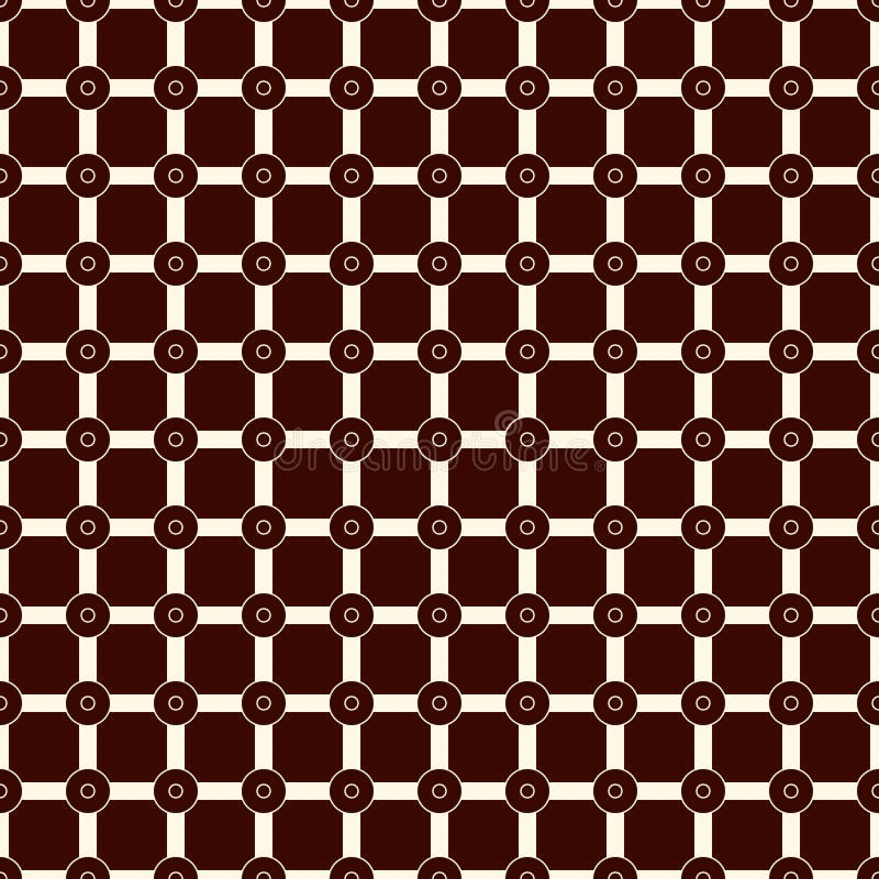 Checkered Seamless Pattern. Mesh Motif. Outline Geometric Abstract ...
