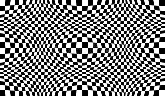 Black White Checkered Optical Illusion Stock Illustrations – 2,450 ...