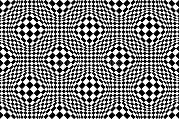 Black White Checkered Optical Illusion Stock Illustrations – 2,450 ...