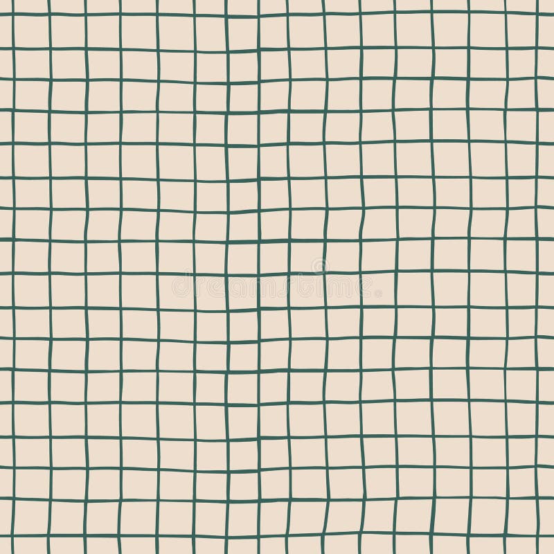 Checkered Seamless Pattern with Vector Shapes on Beige Stock Vector ...