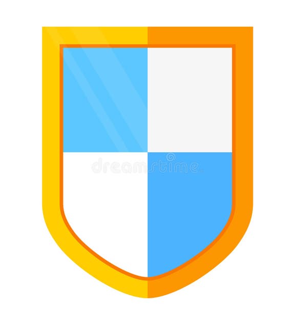 Checkered Shield - Modern Flat Design Style Single Isolated Image Stock ...