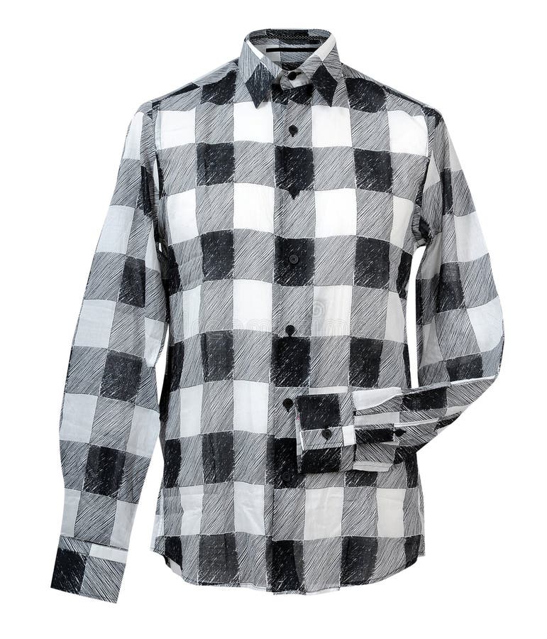 Checkered shirt stock photo. Image of black, polo, style - 44035042