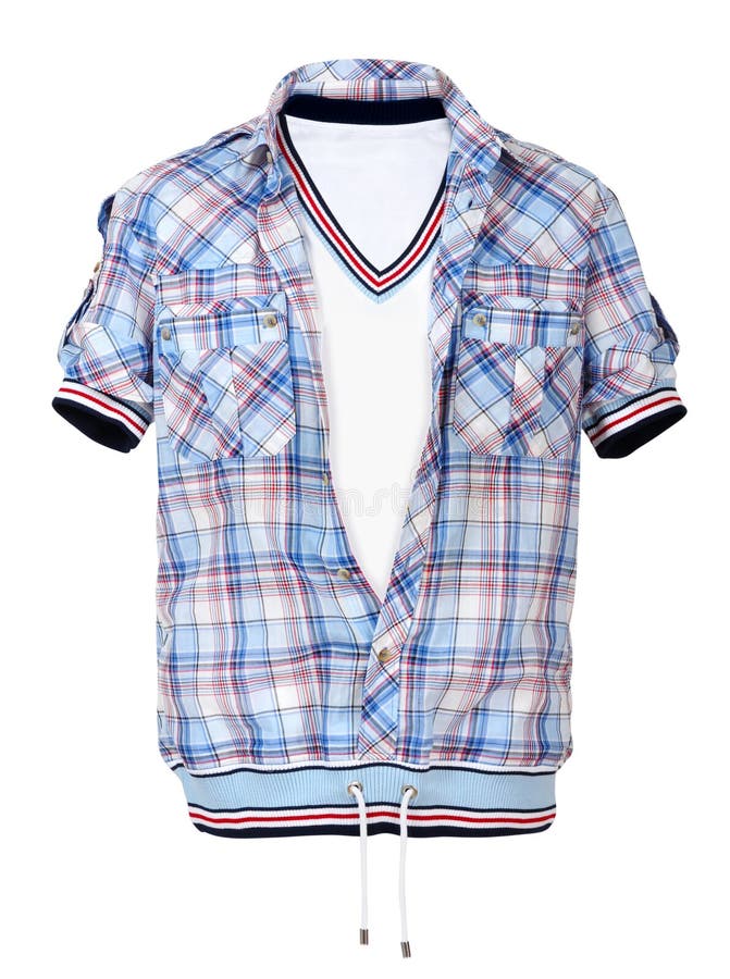 Checkered shirt stock photo. Image of black, polo, style - 44035042