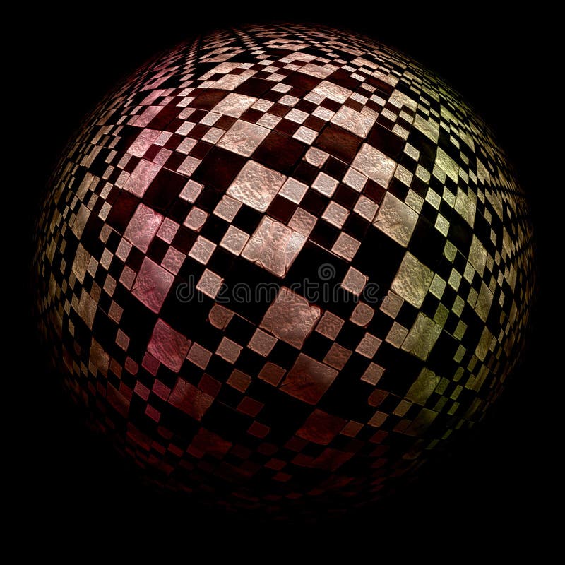 Checkered Sphere stock illustration. Illustration of sphere - 18013464