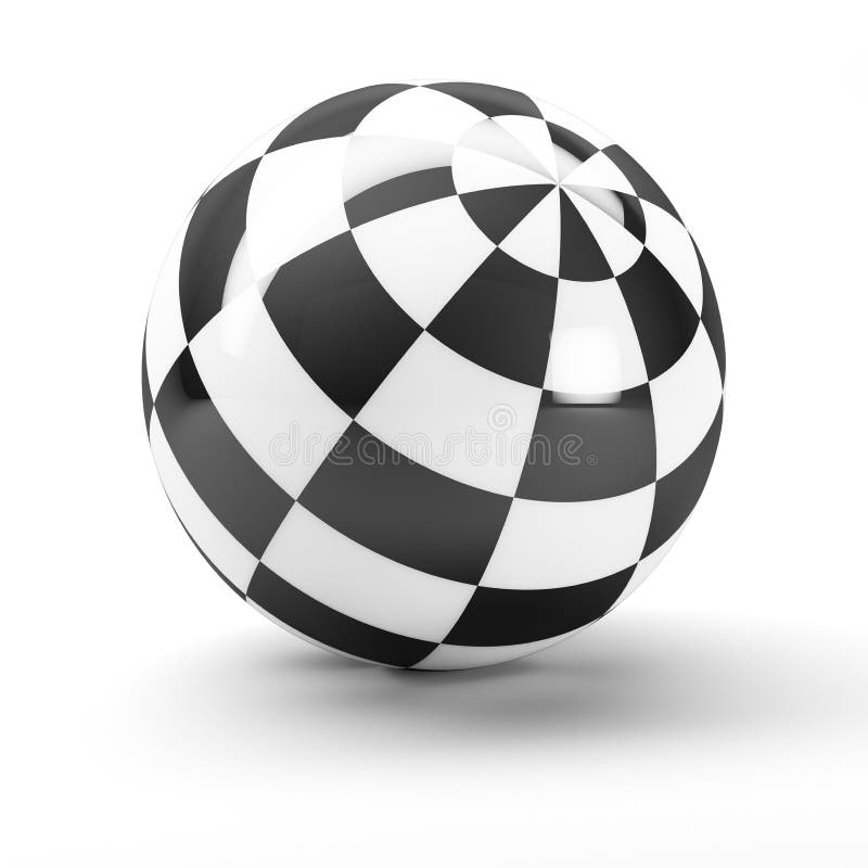 Checkered Sphere Pattern, 3D Squared Background. Vector Illustration ...