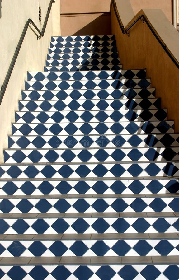 Checkered Stairs stock image. Image of steps, outdoor, pattern - 51975