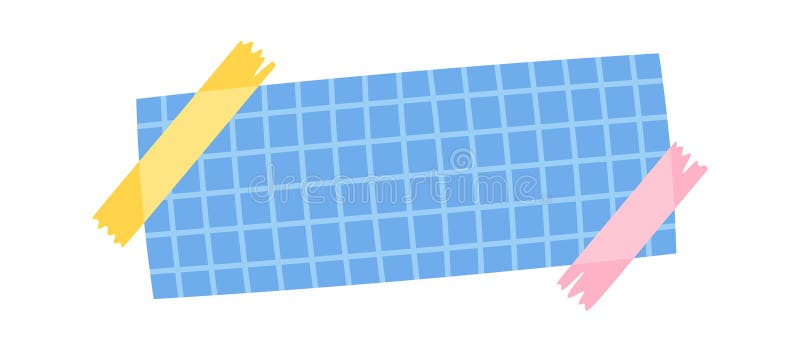 Checkered Sticky Note Page Design Stock Vector - Illustration of blank ...