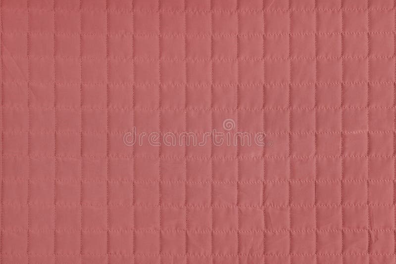 Checkered Stitching Pattern, Red Quilted Fabric Background. Blanket ...