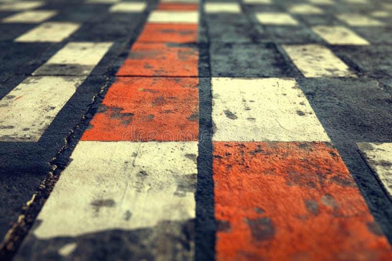 Checkered Street Pattern stock photo. Image of city - 380182802
