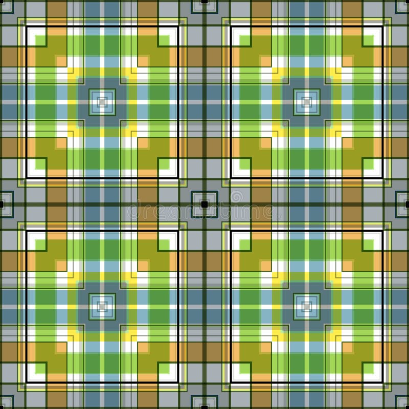 Checkered Vector Pattern. Seamless Print, Light and Dark Colored ...