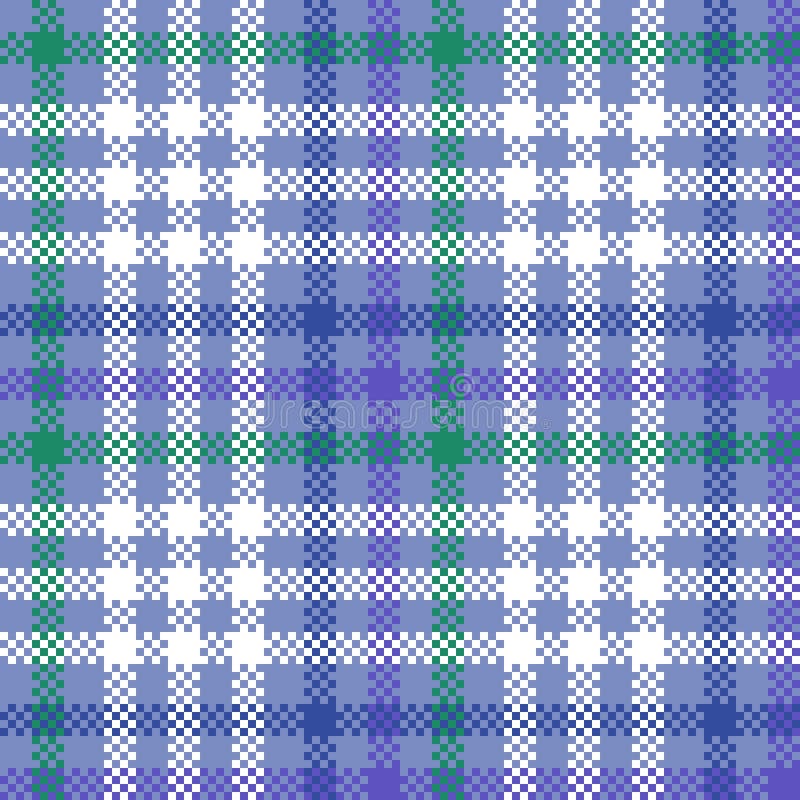 Checkered Blue Green Black Brown Seamless Retro Pattern Low Poly ...