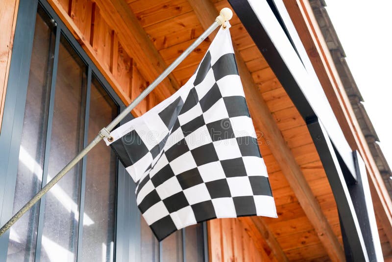 Flag on Garage stock image. Image of design, neighborhood - 138151215