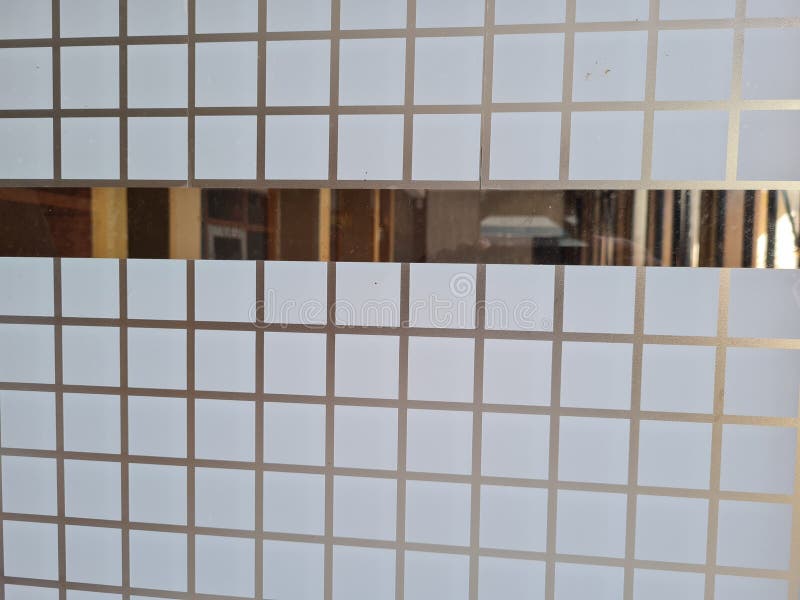 Checkered Whitewashed Glass Door Textured Abstract Background Stock ...