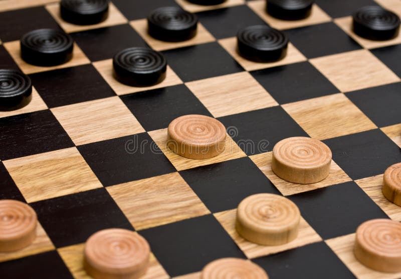 Checkers stock photo. Image of game, wood, play, complete - 15716264