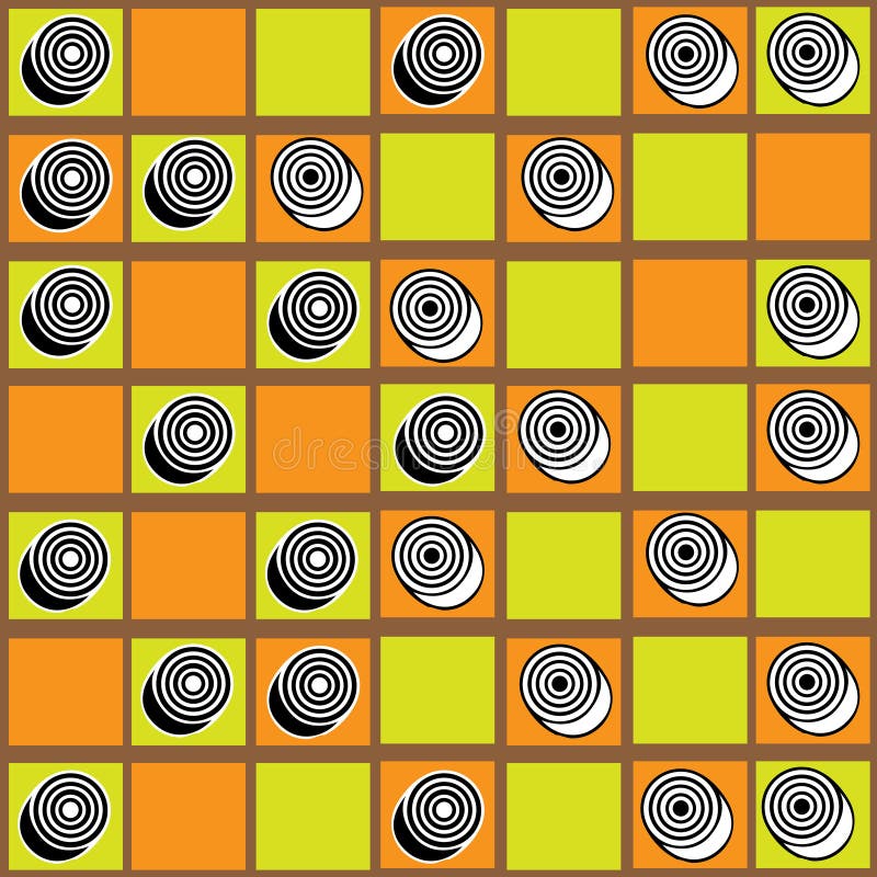 Checkers Black and White Seamless Pattern Stock Vector - Illustration ...