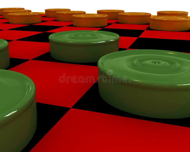 Checkers game stock vector. Illustration of pawn, board - 5267218