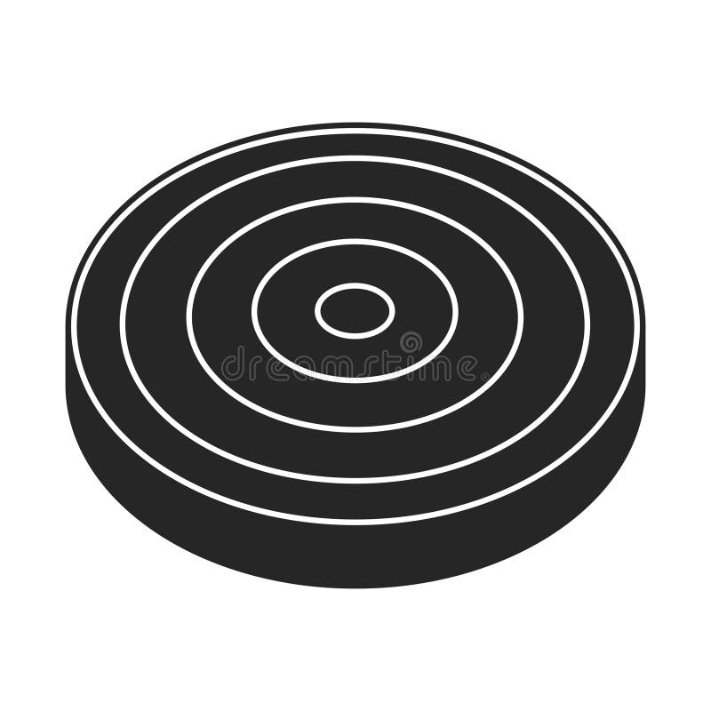 Checkers or Draughts Piece Black Fill Vector Stock Vector ...