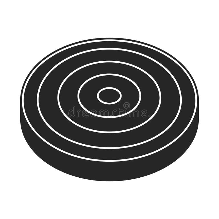 Checkers or Draughts Piece Black Fill Vector Stock Vector ...