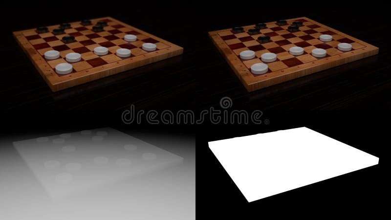 Checkers stock vector. Illustration of recreation, draughts - 43756