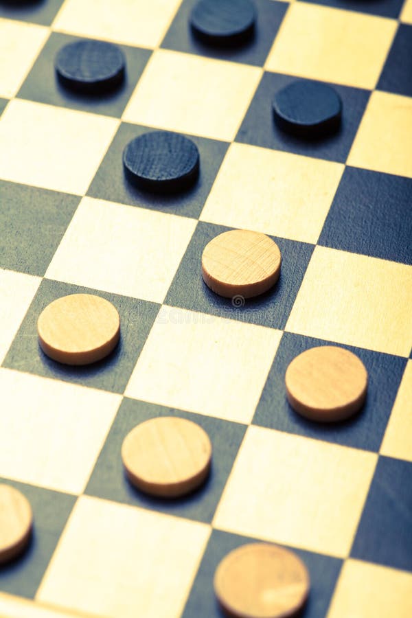 Checkers game detail stock photo. Image of brown, intellectual - 67972742