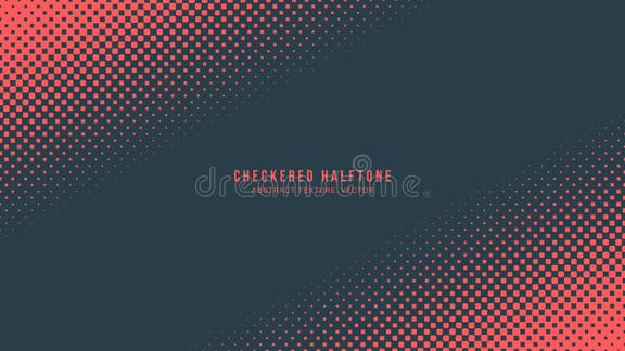 Checkers Halftone Pattern Vector Angled Border Red Dark Blue Abstract ...