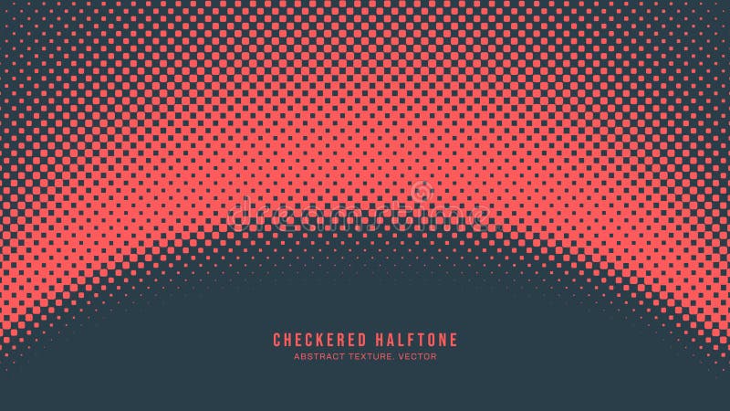Checkers Halftone Pattern Vector Semi Circle Border Red Blue Abstract ...