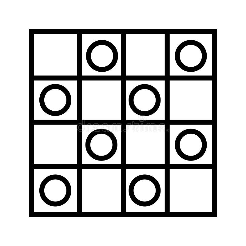 Checkers Icon Vector Illustration Photo Stock Illustration ...