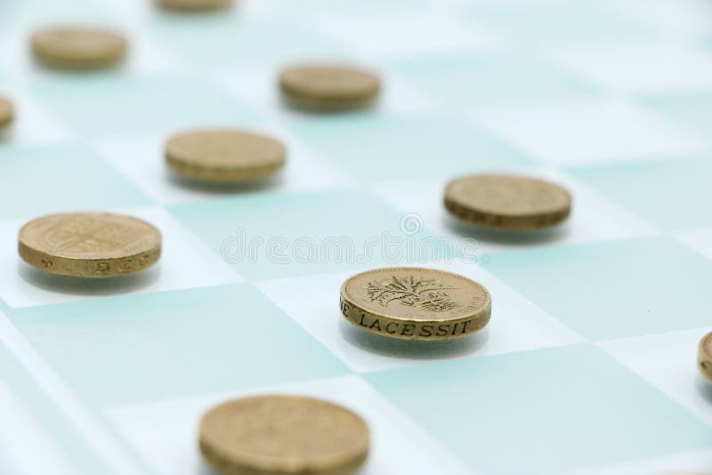 Checkers with Money stock image. Image of british, money - 50141209