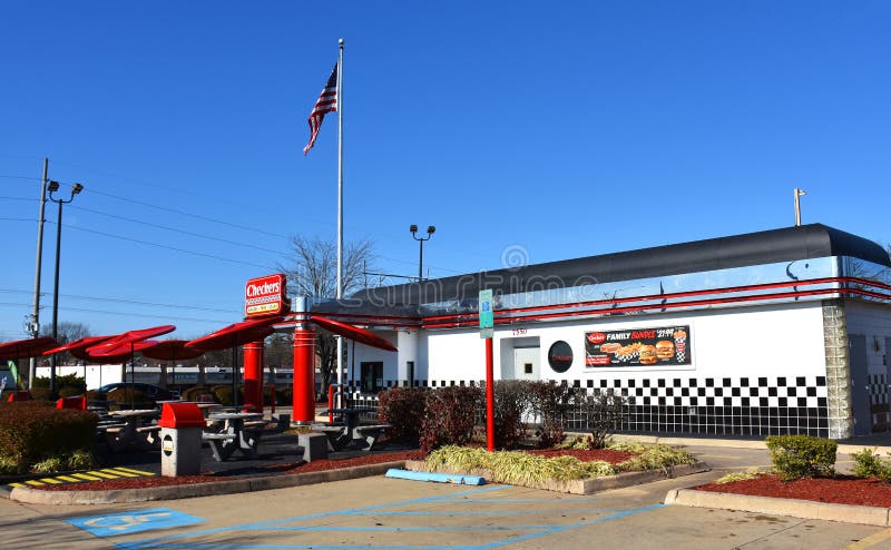 Checkers Restaurant in Manassas, Virginia Editorial Stock Image - Image ...