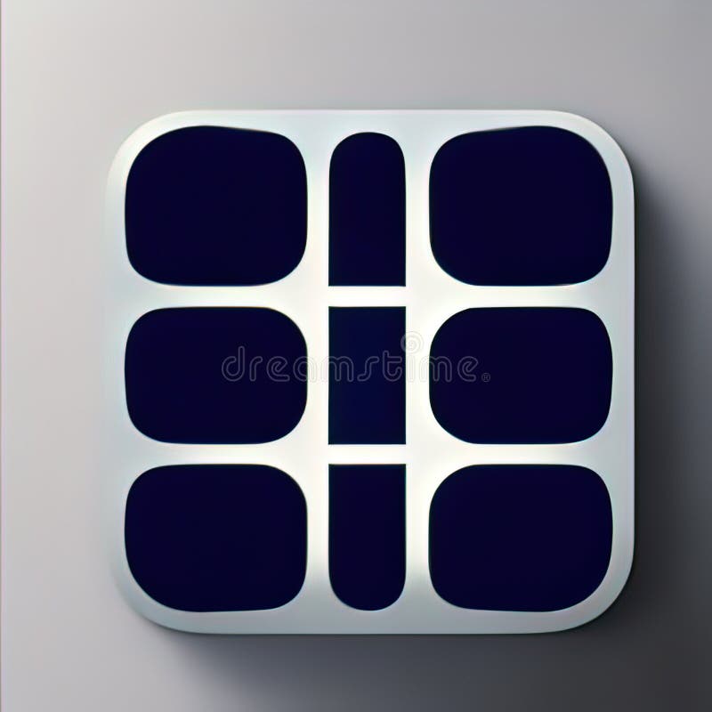Checkers Software App Icon. Generative AI. Stock Illustration ...