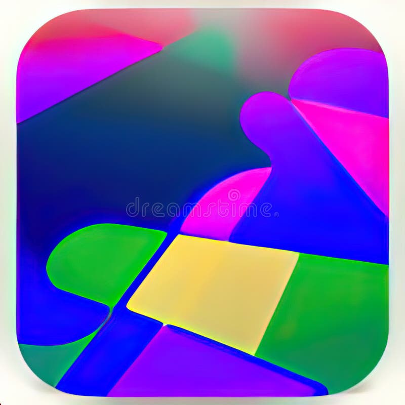 Checkers Software App Style Icon. Generative AI. Stock Illustration ...