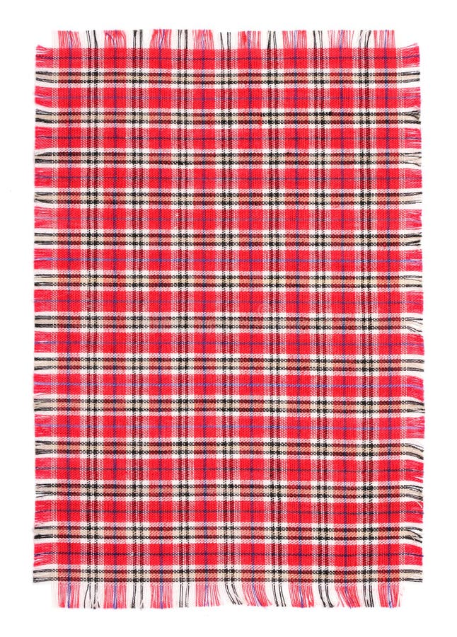 Motif à Carreaux Avec Bordure Image stock - Image du serviette, frange ...