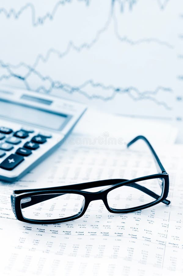 Checking Accounts with a Calculator Stock Image - Image of bankruptcy ...