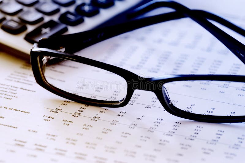 Checking Accounts with a Calculator Stock Photo - Image of debts ...