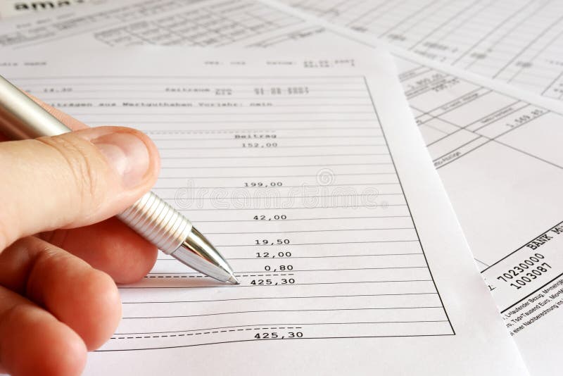 Checking balance stock image. Image of bank, money, budget - 1097719