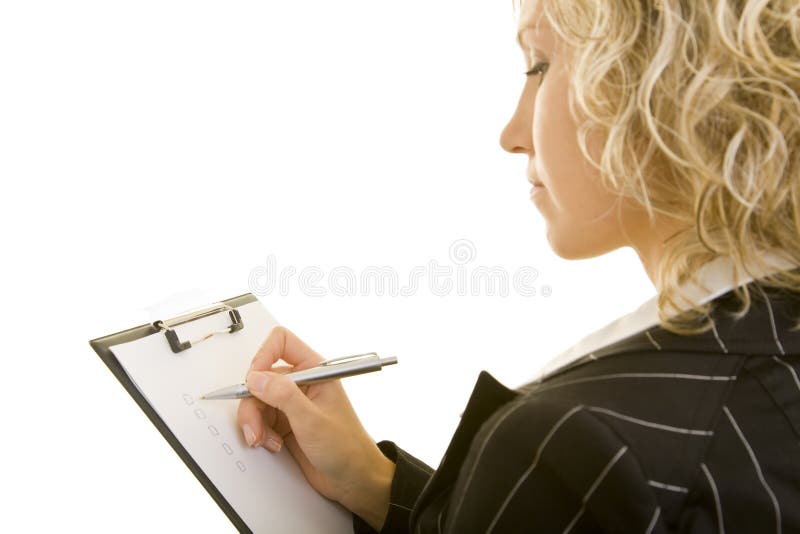 Businessman with clipboard stock image. Image of holding - 20767113