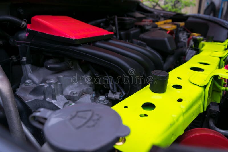 Checking car engine editorial image. Image of motor, mechanic - 83601880