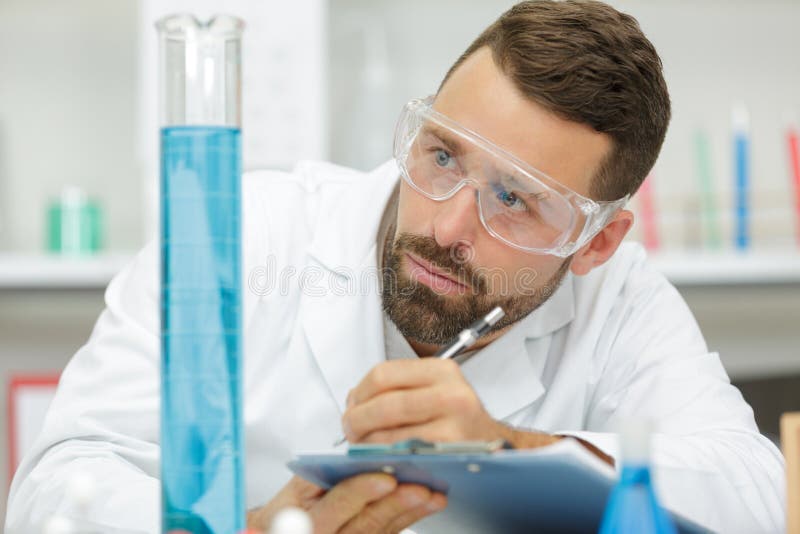 Checking Chemist Process Hands Clipboard Stock Image - Image of ...