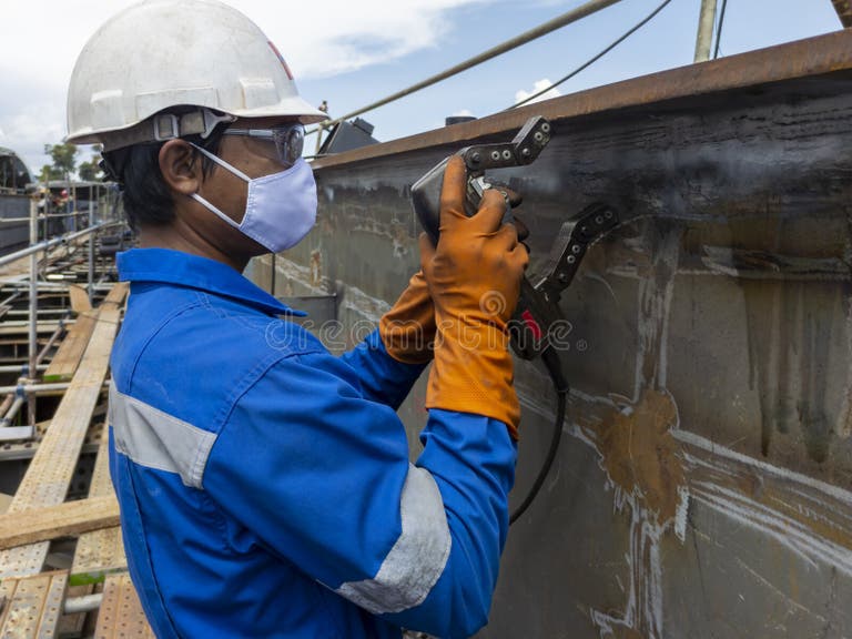 Checking Defect in Welded with Process Magnetic Particle Testing& X28 ...