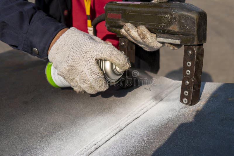 Checking Defect in Welded with Process Magnetic Particle TestingMT of ...