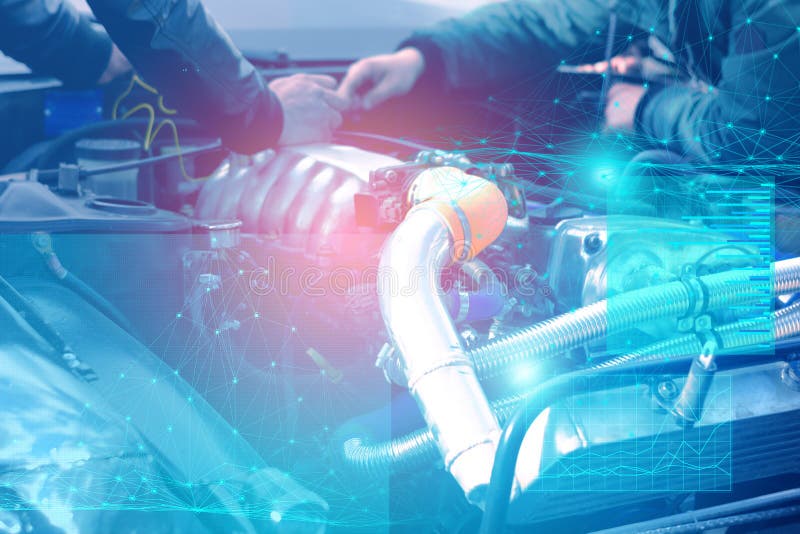 Checking and Diagnostics of the Engine and Electrics of the Car at the ...