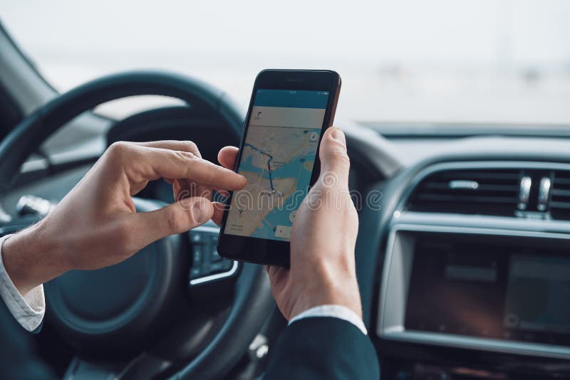 Checking the direction. stock photo. Image of tracker - 146902984