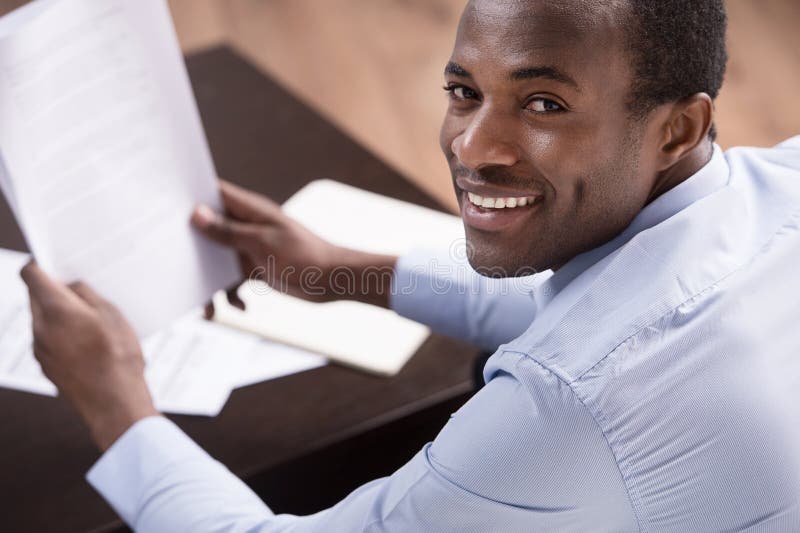 Checking the documents. stock image. Image of inspiration - 32741225