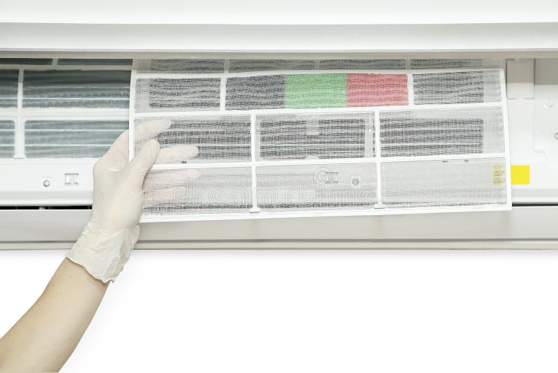 Checking the filter stock photo. Image of technology - 163681806