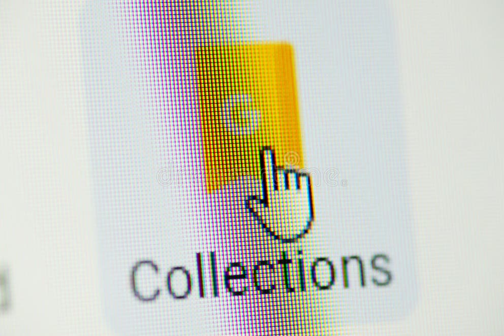 Macro Photo of Computer Screen with Mouse Cursor Clicking on ...