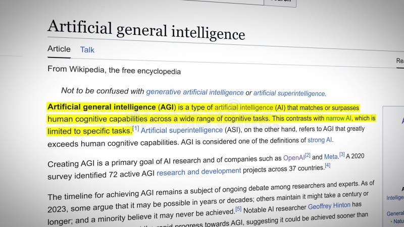 Checking and Highlighting the Definition of Artificial General ...