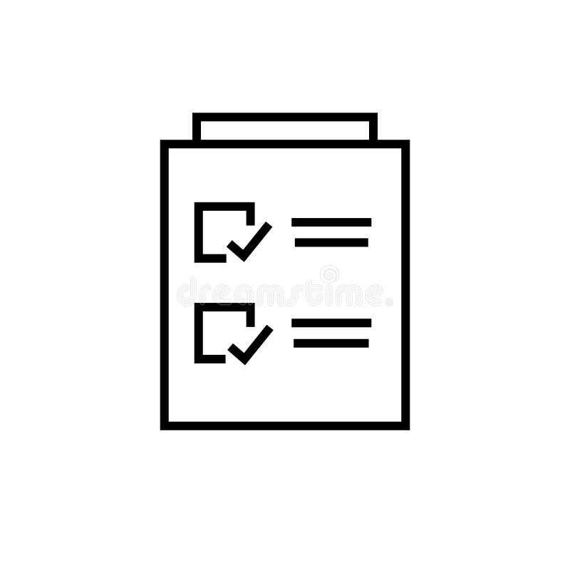 Checking Icon Vector Sign and Symbol Isolated on White Background ...