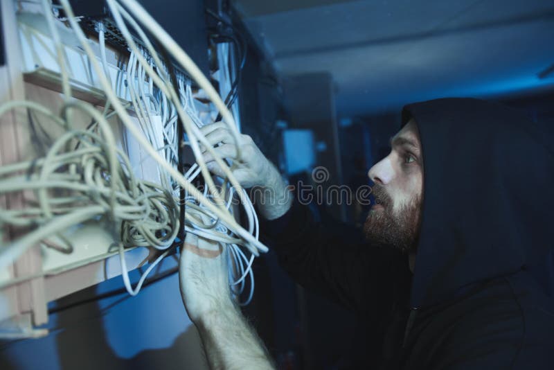 Checking Internet Connection Stock Photo - Image of platform, hoodie ...